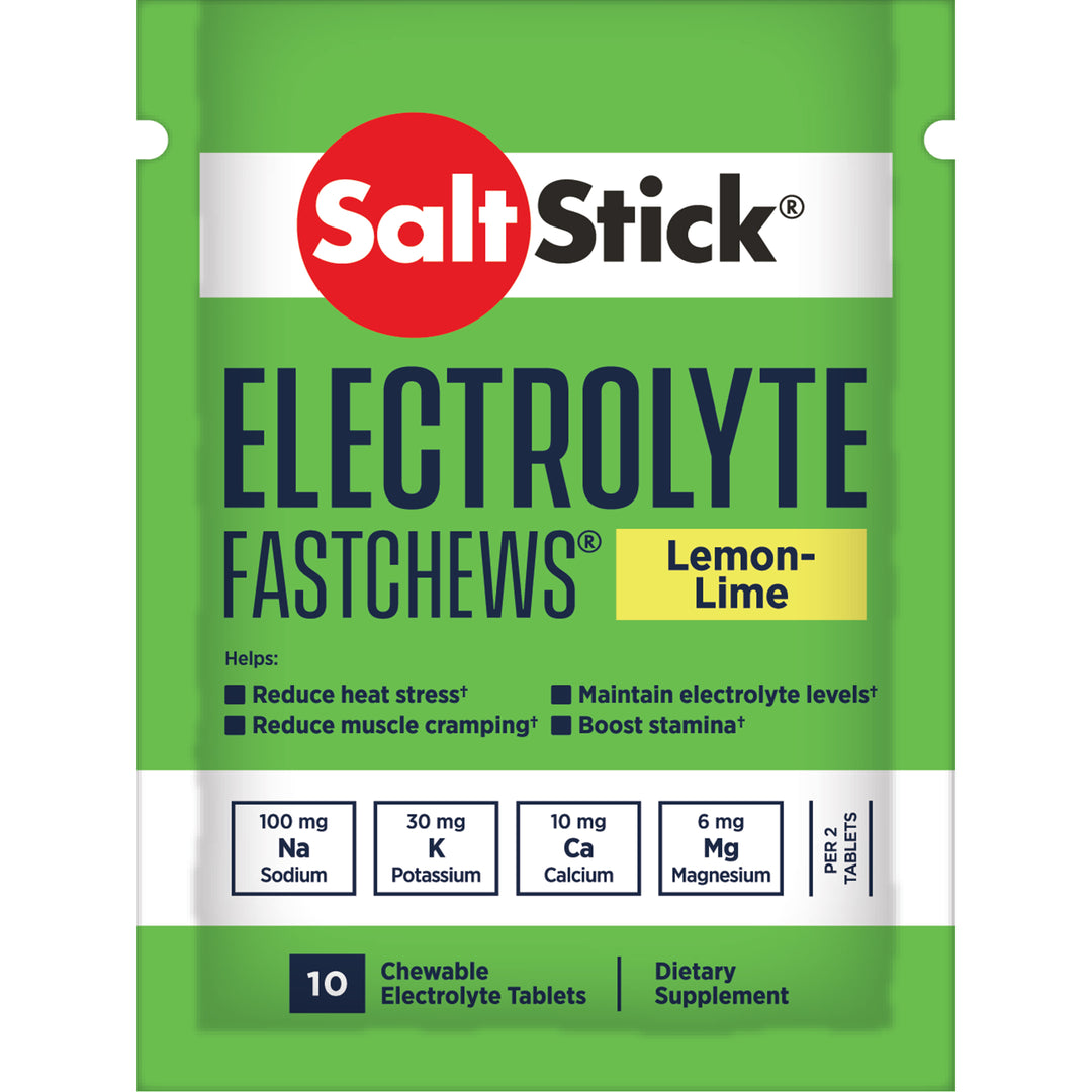 SaltStick - FastChews - Lemon Lime - 10 Tablets Packet – Vantage1 PH ...